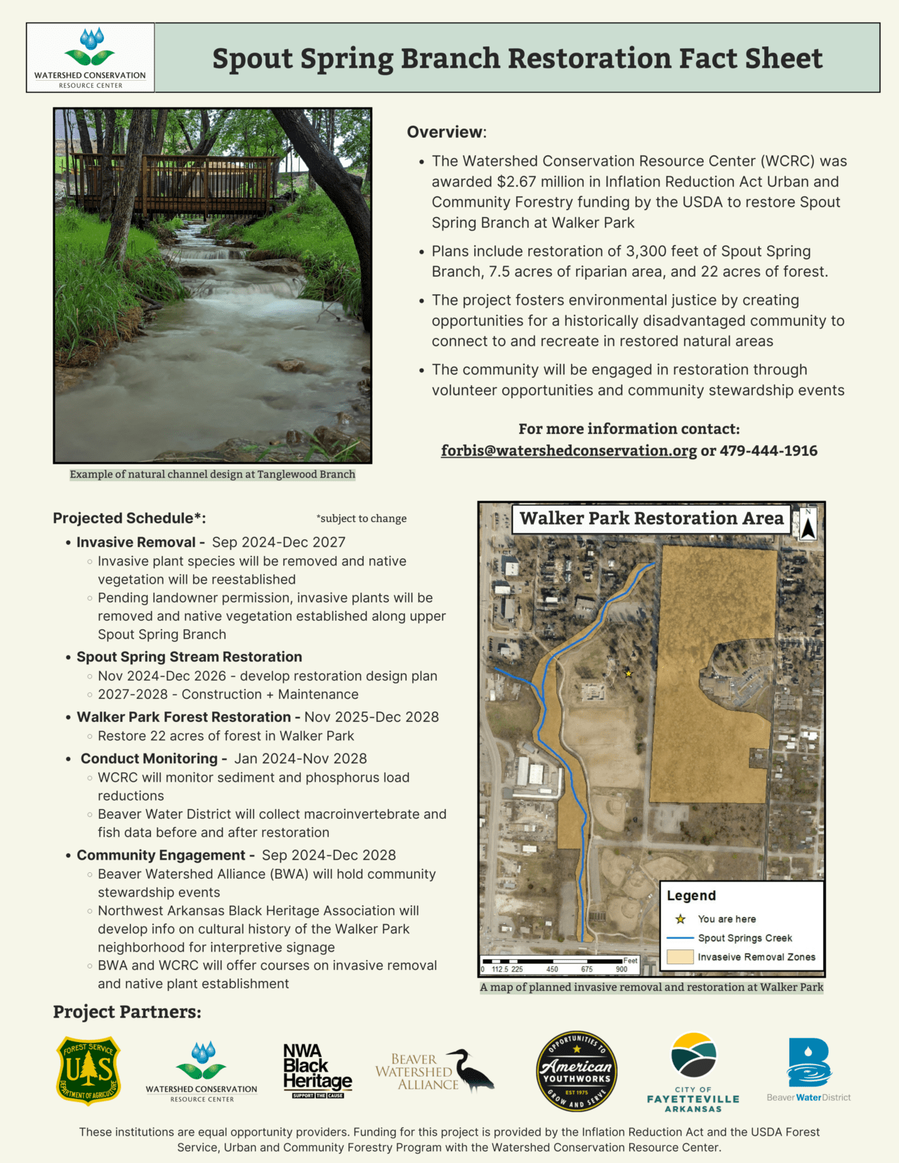Spout Spring Branch Project Underway | Beaver Watershed Alliance